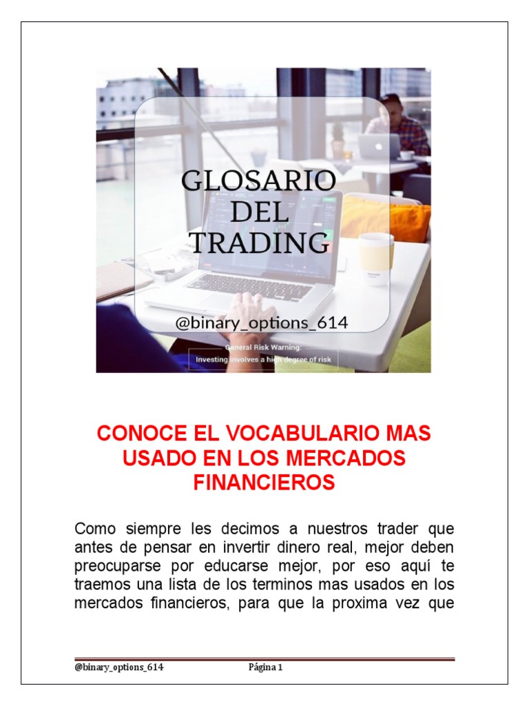 Vocabulario Clave en Mercados Financieros | PDF | Mercado de divisas ...