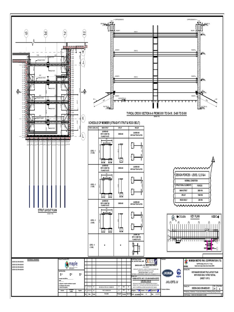 Typical Cross Section A-A From E-381 To E-418, E-458 To E-500 | PDF ...