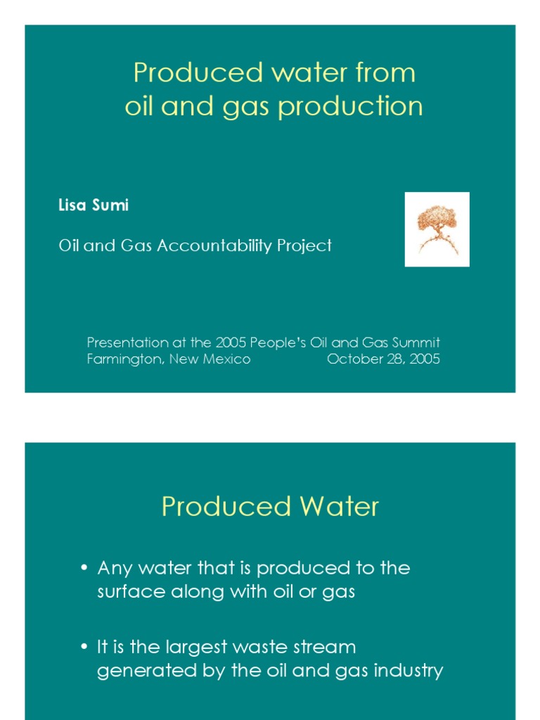 Risks of Produced Water Management | PDF | Water | Petroleum