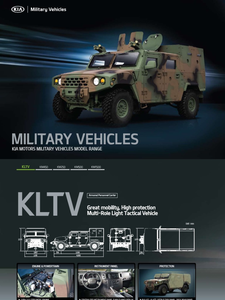 2017 Kia Millitary Vehicles Catalogue - Small | PDF | Truck | Cargo