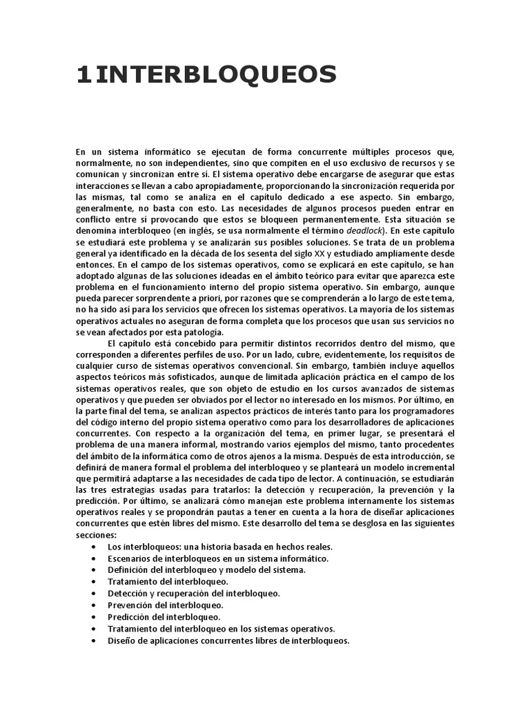 Tema5 EXTRA-3 Gestion de Interbloqueo | PDF | Proceso (Computación ...