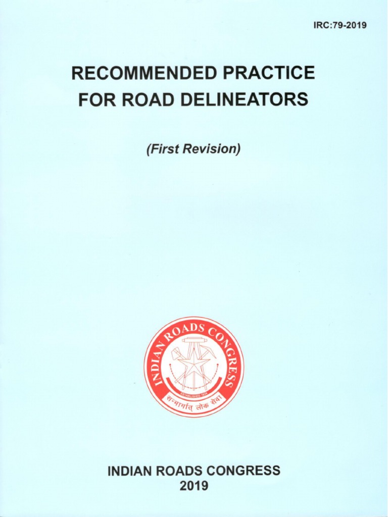 IRC-79-2019 Road Delineator PDF | PDF