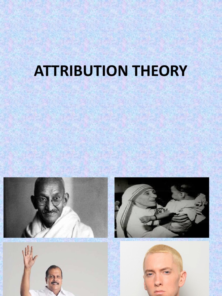 Attribution Theory | PDF | Neuropsychological Assessment | Social ...