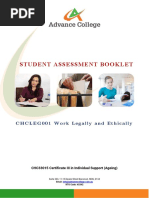 HLTINF006 Infection Control Assessment Guide | PDF | Hygiene | Infection