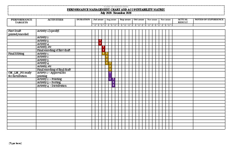 Performance Management Chart and Accountability Matrix July 2020 ...
