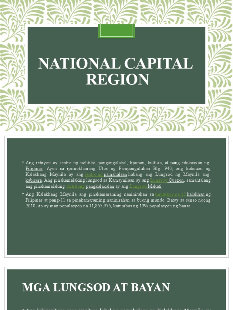 National Capital Region | PDF