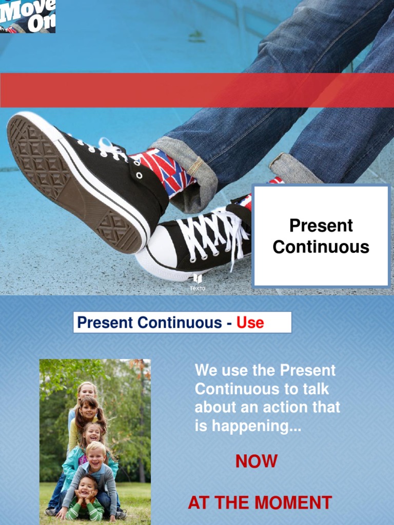 Present Continuous Presentation PDF | PDF | Semantic Units | Linguistics