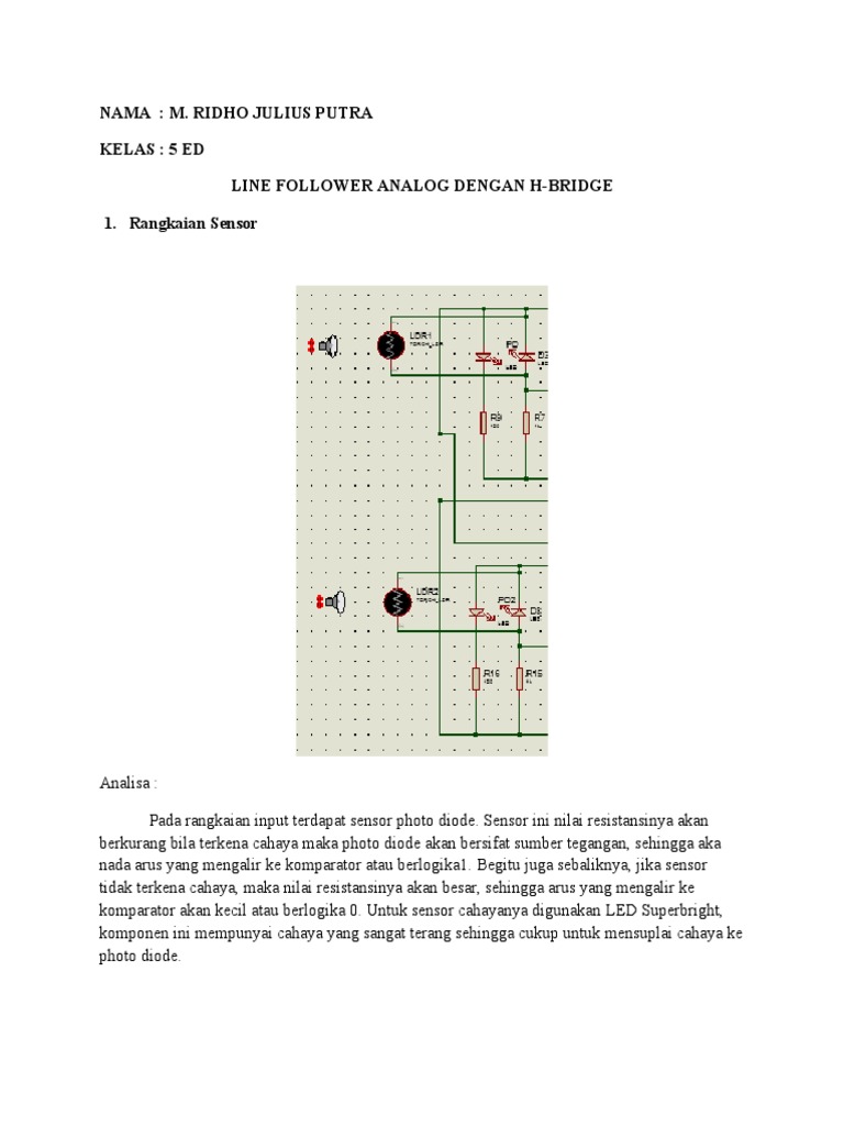 Line Follower Analog Sederhana | PDF
