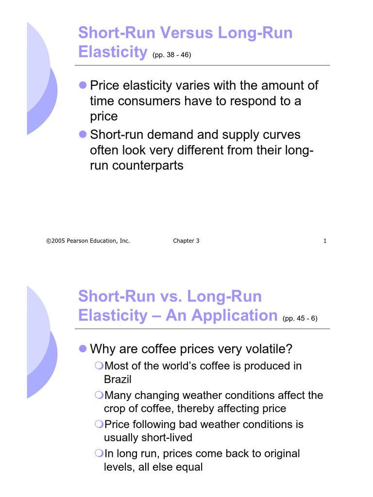 Short-Run Versus Long-Run Elasticity | PDF | Price Elasticity Of Demand ...