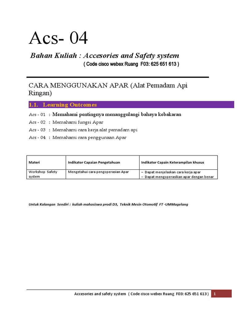 Cara Menggunakan APAR | PDF