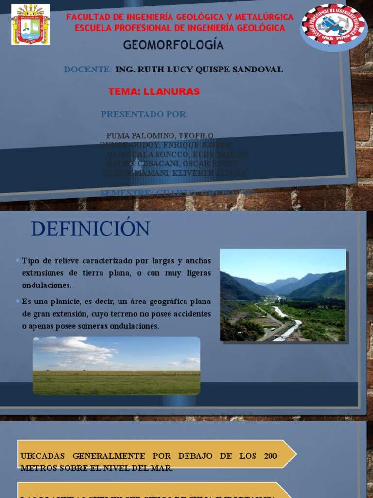 Tipos y Importancia de las Llanuras | PDF | glaciar | Roca (geología)