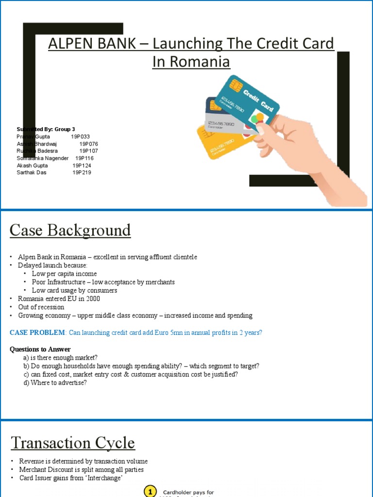 Alpen Case Group 3 | PDF | Credit Card | Wealth