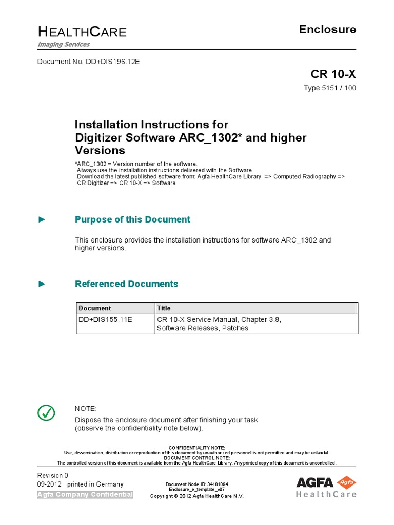 Installation Instructions Software ARC - 1302 and Higher Versions PDF ...