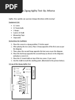 Shuttle Run Agility Test Procedure | PDF