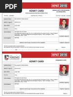 MS-CIT Hall Ticket | PDF | Identity Document | Driver's License