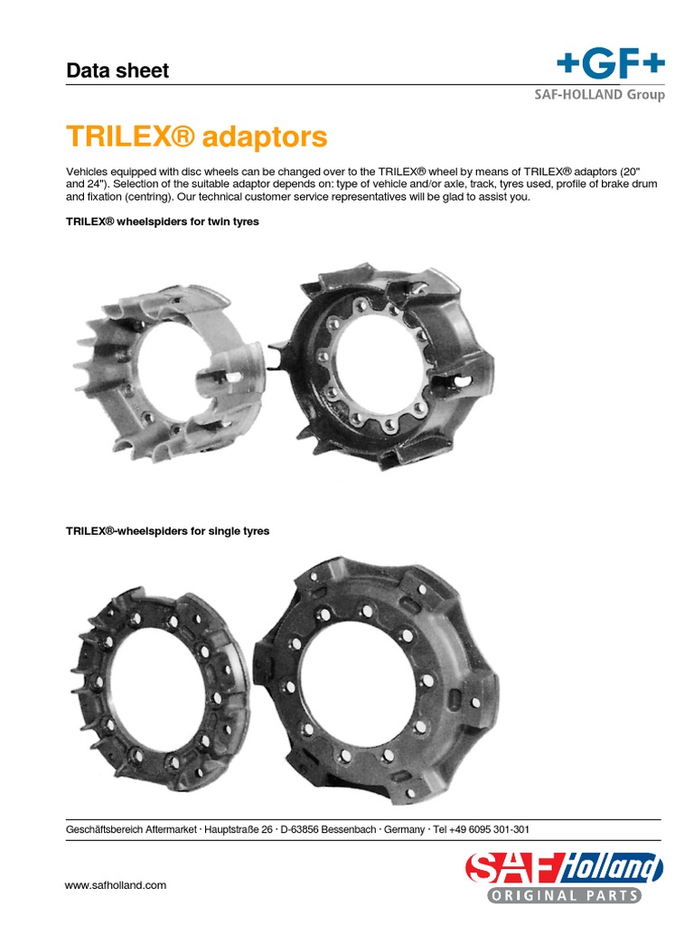 TRILEX® Adaptors: Data Sheet | PDF