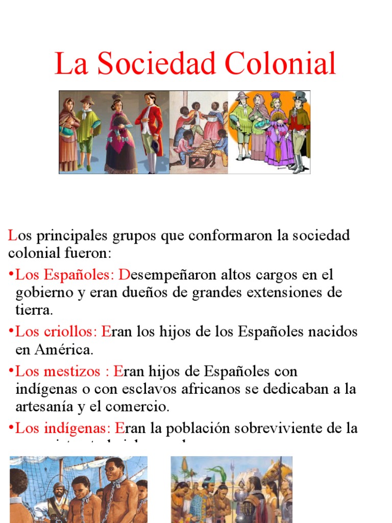 La Sociedad Colonial | PDF