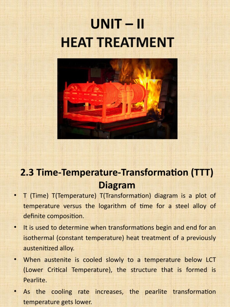 Heat Treatment: Unit - Ii | PDF | Heat Treating | Chemical Substances