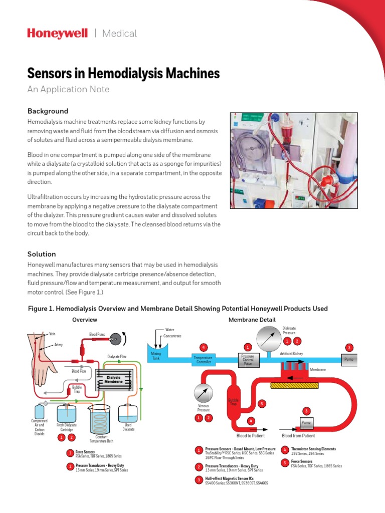 Honeywell Sensing Sensors Hemodialysis | PDF | Dialysis | Hemodialysis