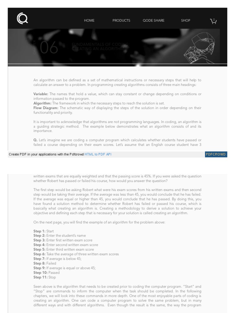 أساسيات الترميزوانشاء الخورزميات - ch06 | PDF | Algorithms | Computer Program