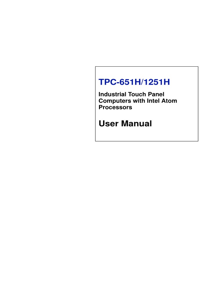TPC-651H/1251H: User Manual | PDF | Parameter (Computer Programming ...