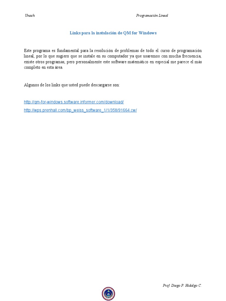 Descarga QM for Windows para Programación | PDF
