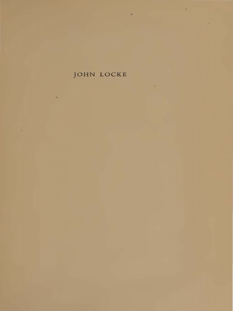 Maurice W. Cranston - John Locke. A Biography (1957) PDF | PDF | John ...