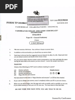 Csec - Section B - Eng A - Notes | PDF | Memorandum