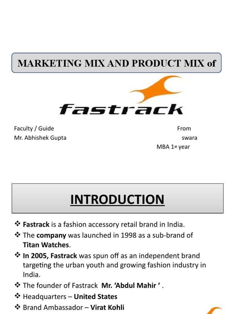 Marketing Mix and Product Mix of | PDF | Brand | Market (Economics)