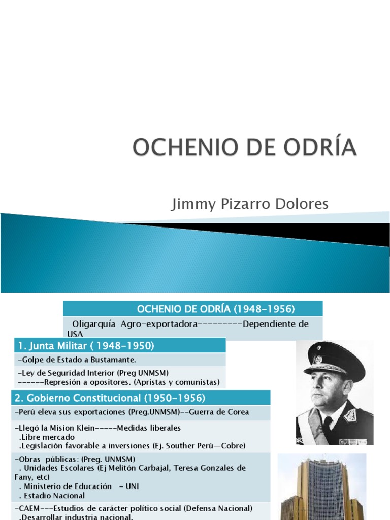 Ochenio de Odría | PDF