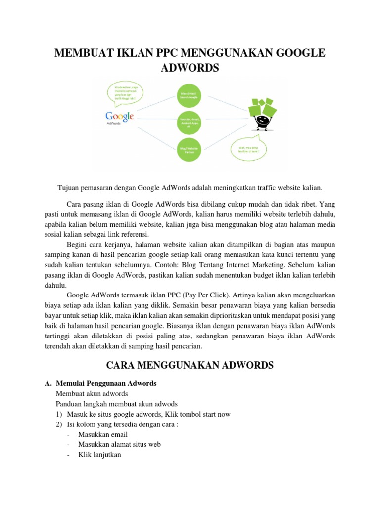 Membuat Iklan PPC Menggunakan Google Adwords PDF | PDF