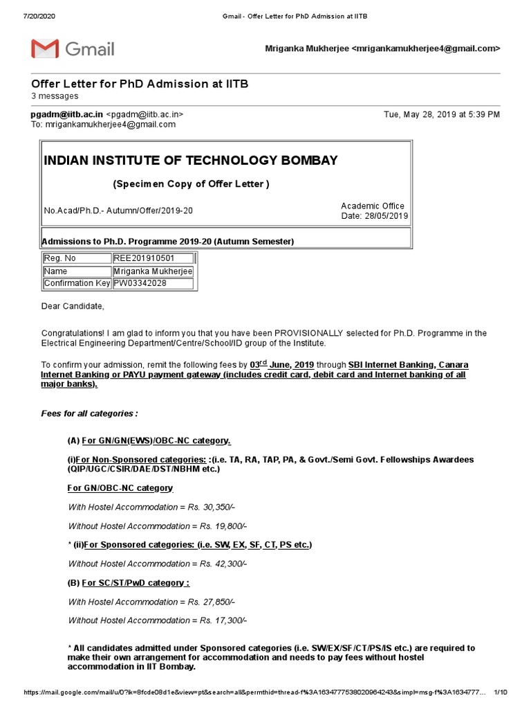 ID374660372081 Offer Letter | PDF