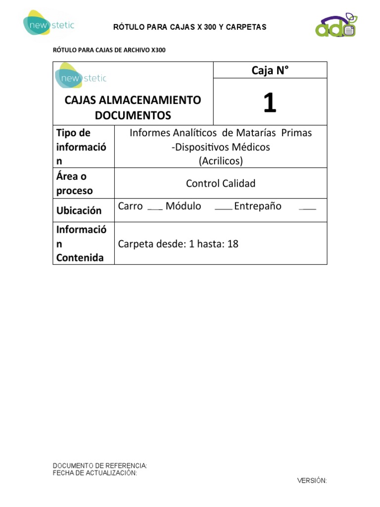 Rotulos Caja Ado | PDF | Datos de computadora | Software