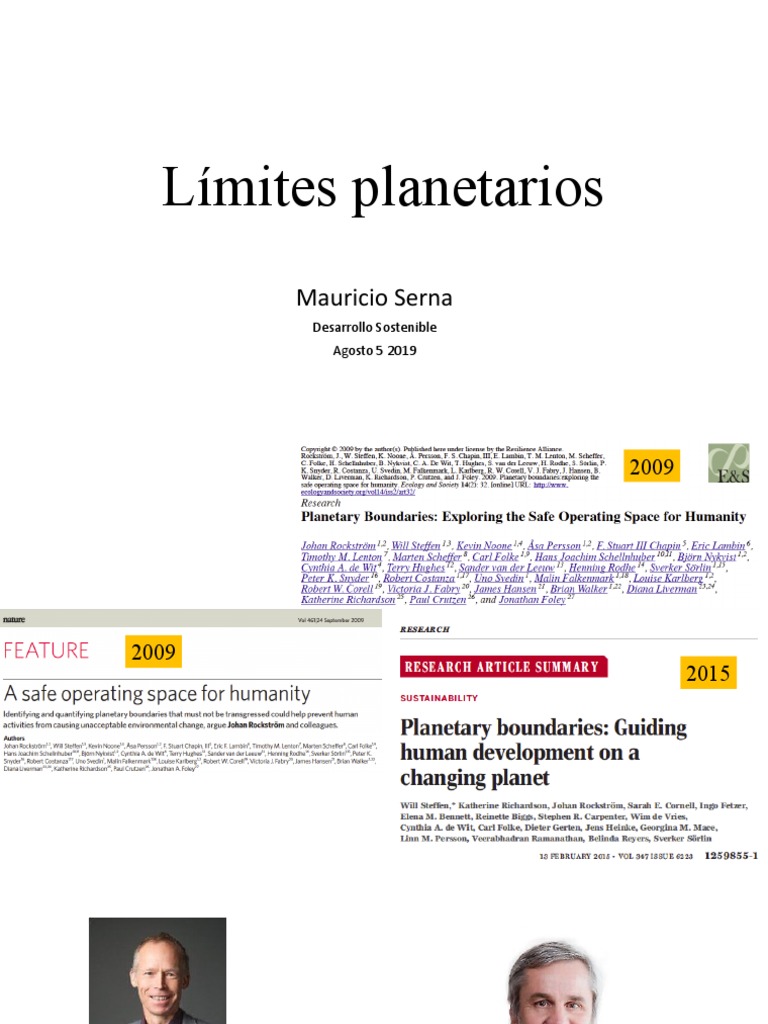 Límites planetarios y sostenibilidad global | PDF | Antropoceno | Tierra