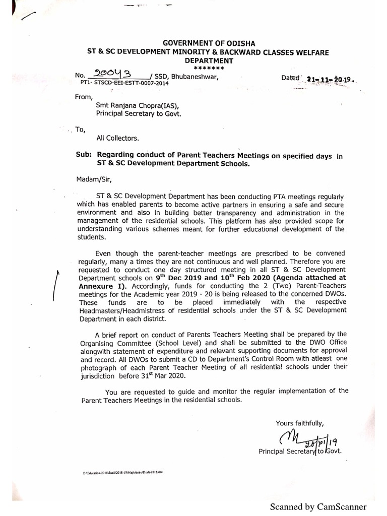 PTA Letter - No - 20043 - Dated - 21-11-2019 | PDF