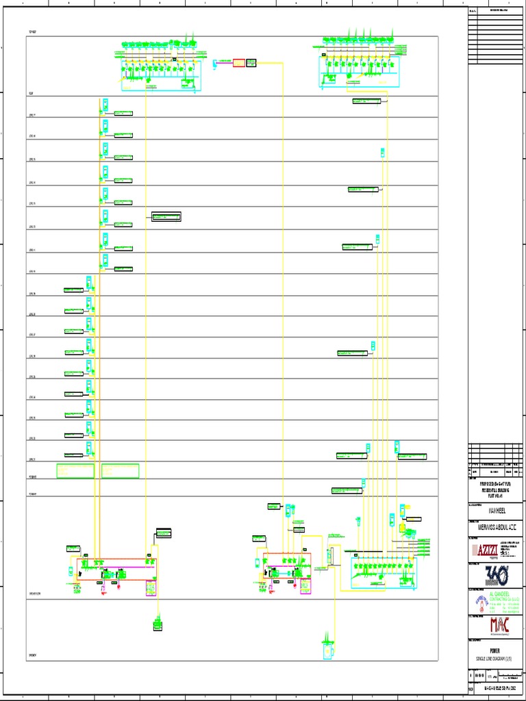 Single Line Diagram-P-121 PDF | PDF | Building Engineering | Civil ...