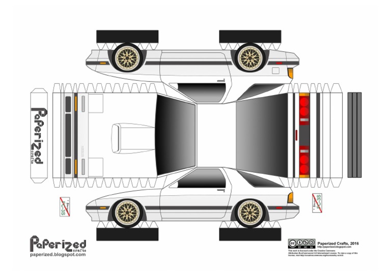 Mazda RX-7 FC Papercraft PDF | PDF