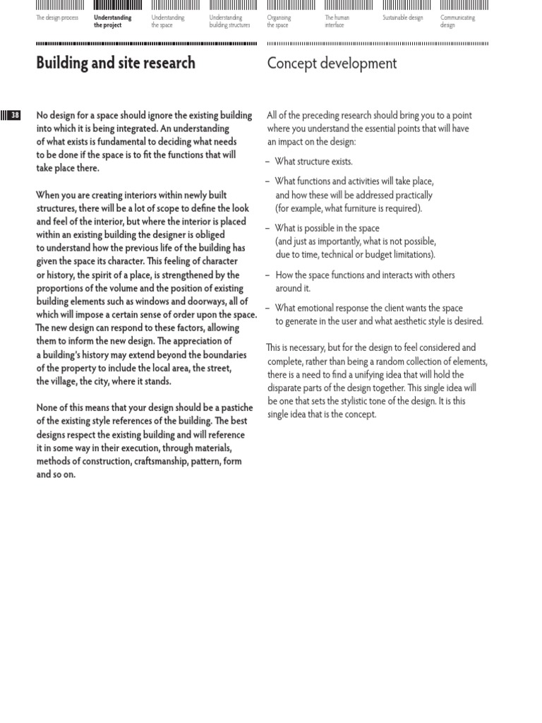 The Fundamentals of Interior Design - El Concepto | PDF | Concept | Design