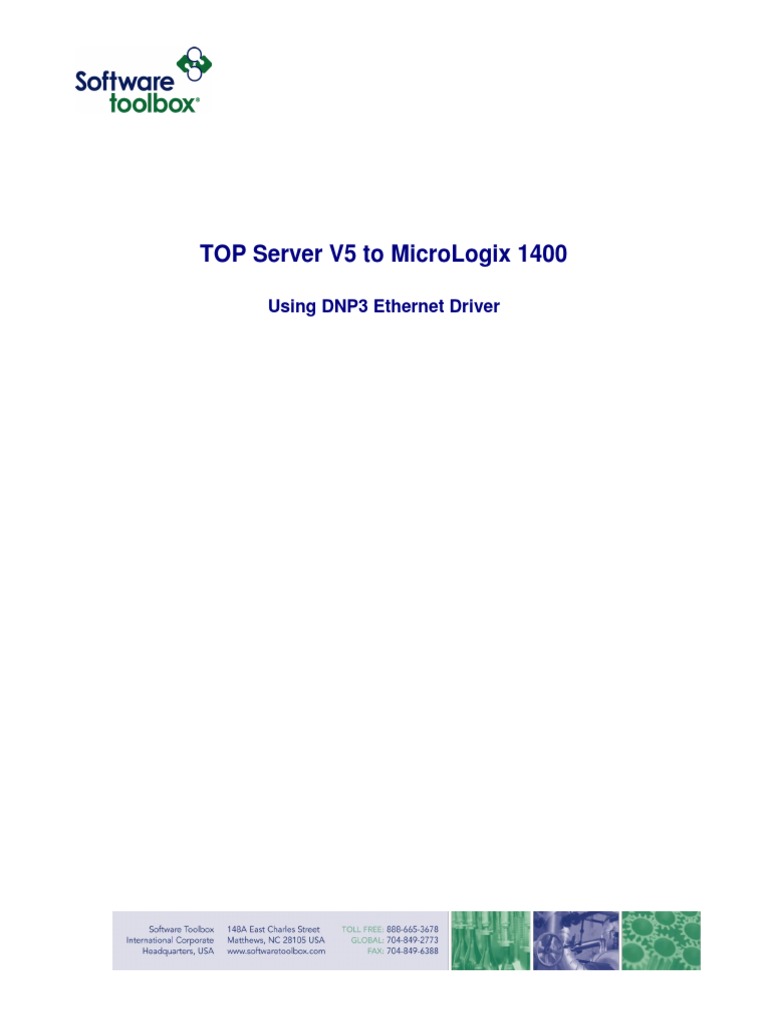DNP3 - TOPServerV5 - To - MicroLogix 1400 | PDF | Server (Computing) | Online And Offline