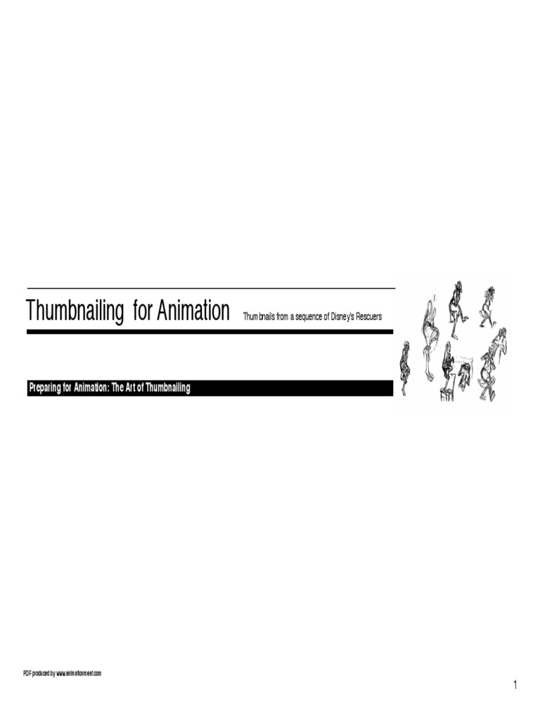 Preparing For Animation: The Art of Thumbnailing | PDF