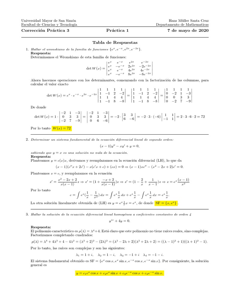 PRACTICA3 | PDF | Análisis numérico | Ecuaciones