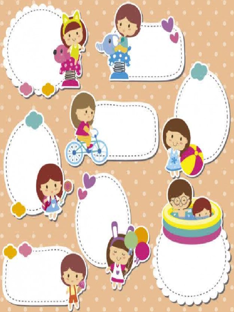 Name Tag Cute Girl | PDF
