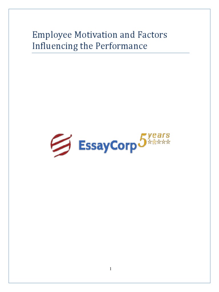 Employee Motivation Factors Influencing Performance | PDF | Motivation ...