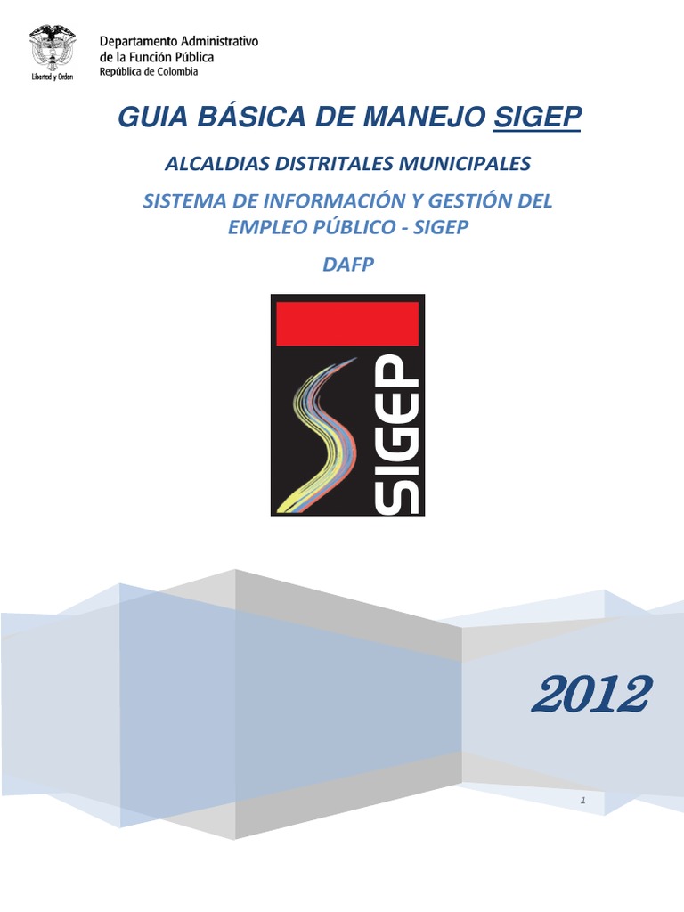 Guía de Uso del Sistema SIGEP | PDF | Sistema de informacion | Estado ...
