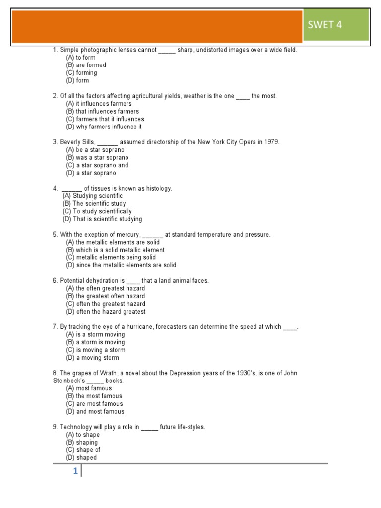 Swet 4 | PDF | Nature