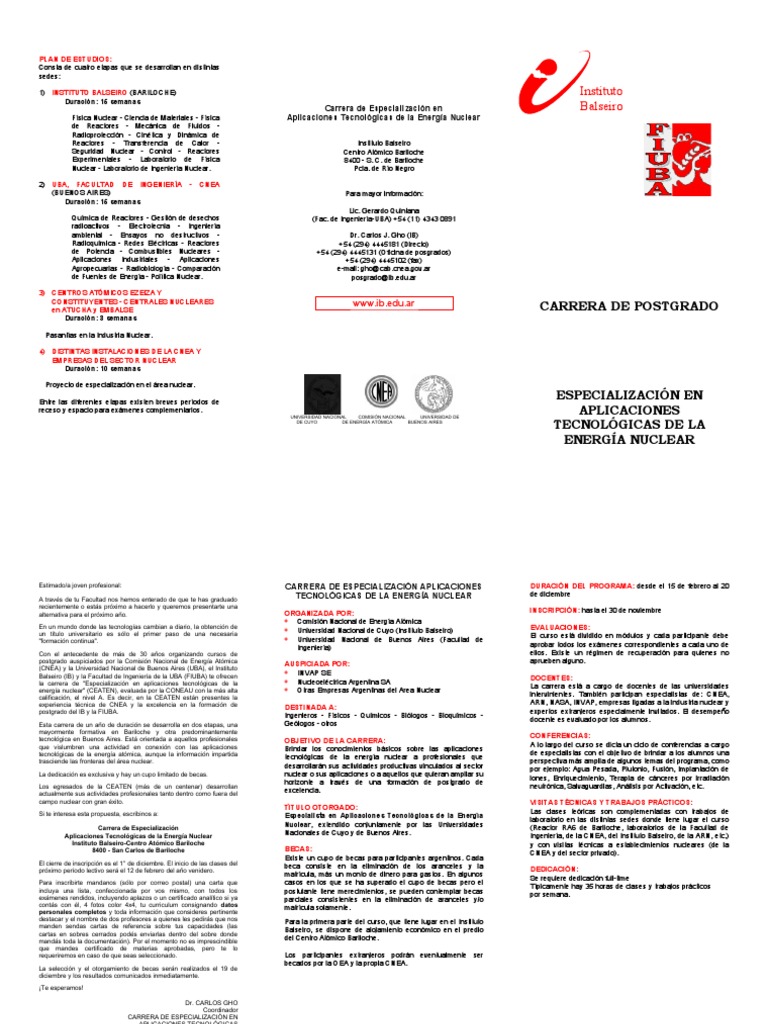 Triptico | PDF | La energía nuclear | Tecnología nuclear