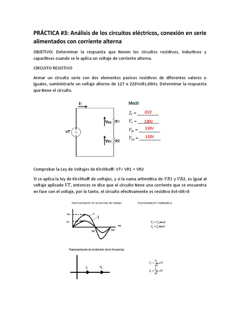 Practica 3 Pdf Voltaje Red Eléctrica
