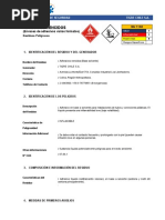 Tóner: Hoja de Seguridad y Peligros | PDF | Toxicidad | Residuos
