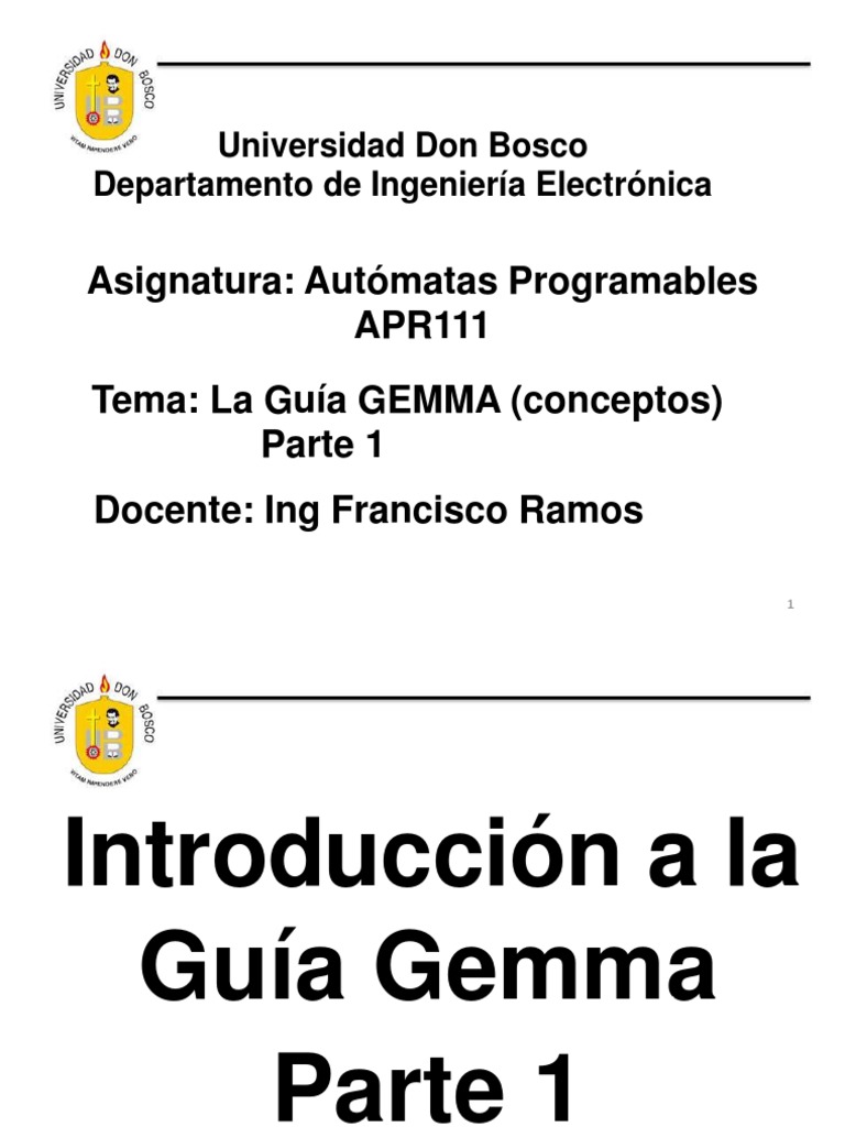 Clase APR111-La Guia GEMMA-parte1 | PDF | Automatización | Naturaleza