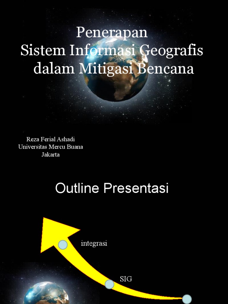 Presentasi SIG Dan Mitigasi Bencana | PDF